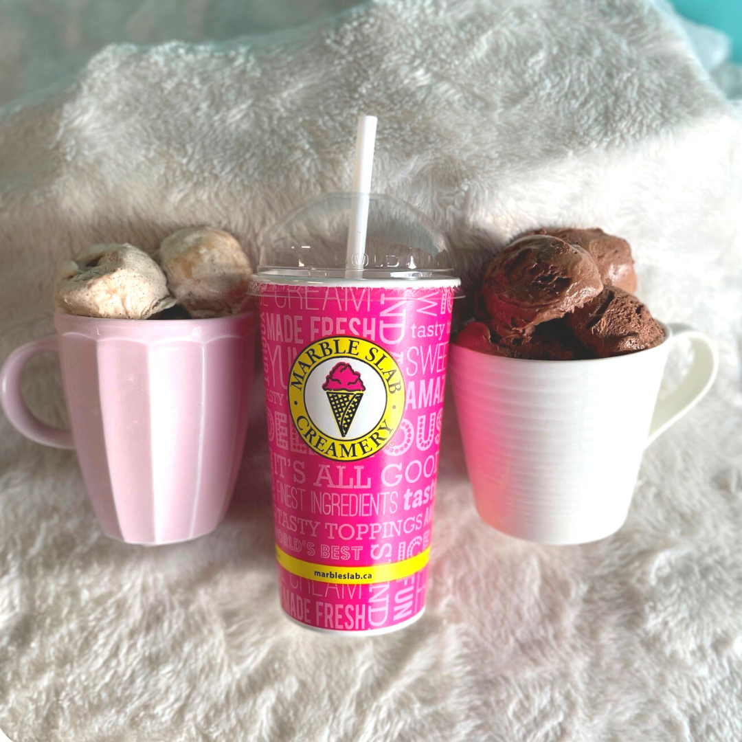 Warming Up The Winter With Ice Cream! - Marble Slab Creamery