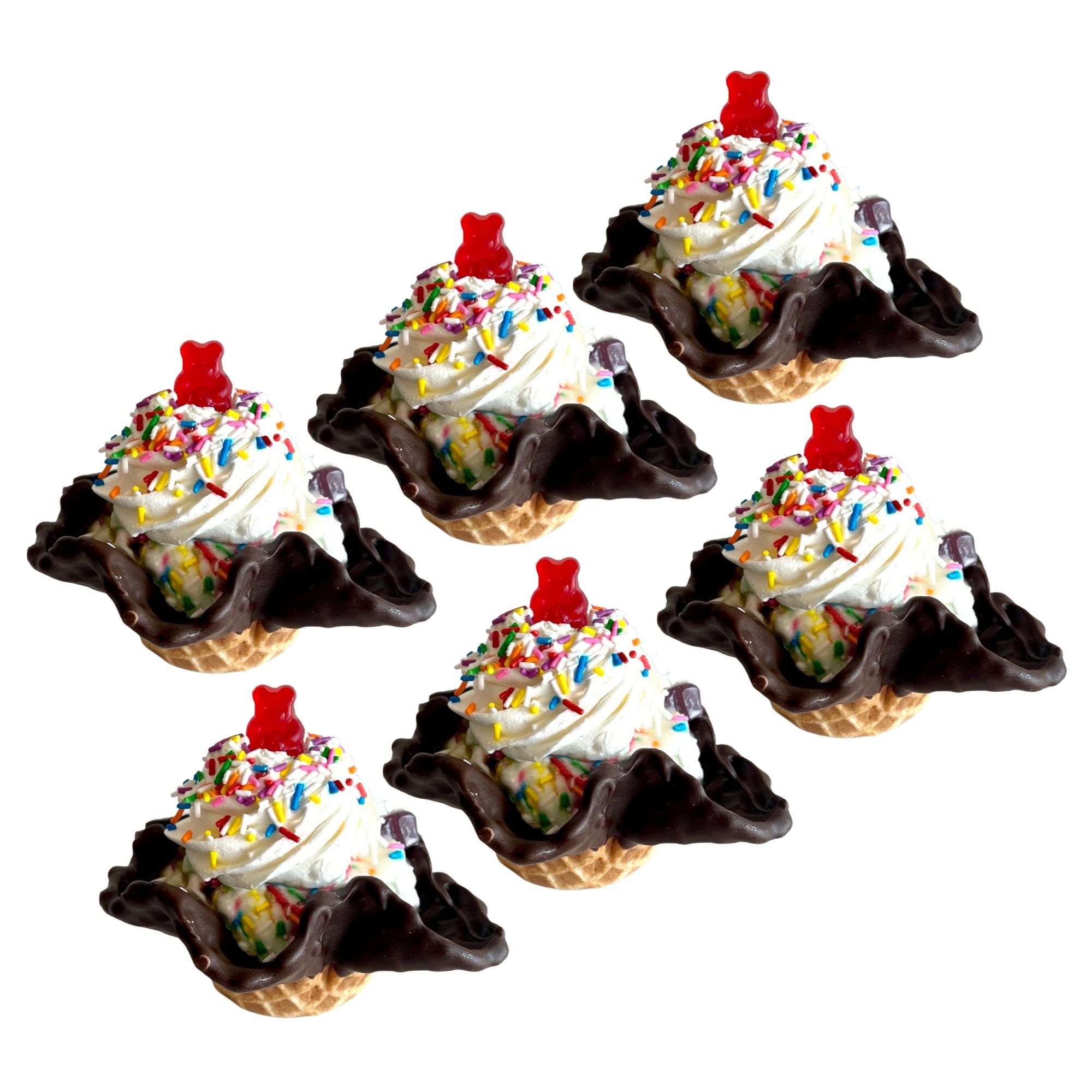 NEW! Birthday Bonanza Ice Cream Cupcakes - 6 Pack - Marble Slab Creamery